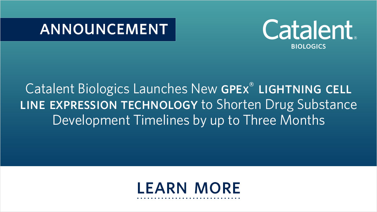 Catalent's GPEx Lightning Cell Line Expression Technology