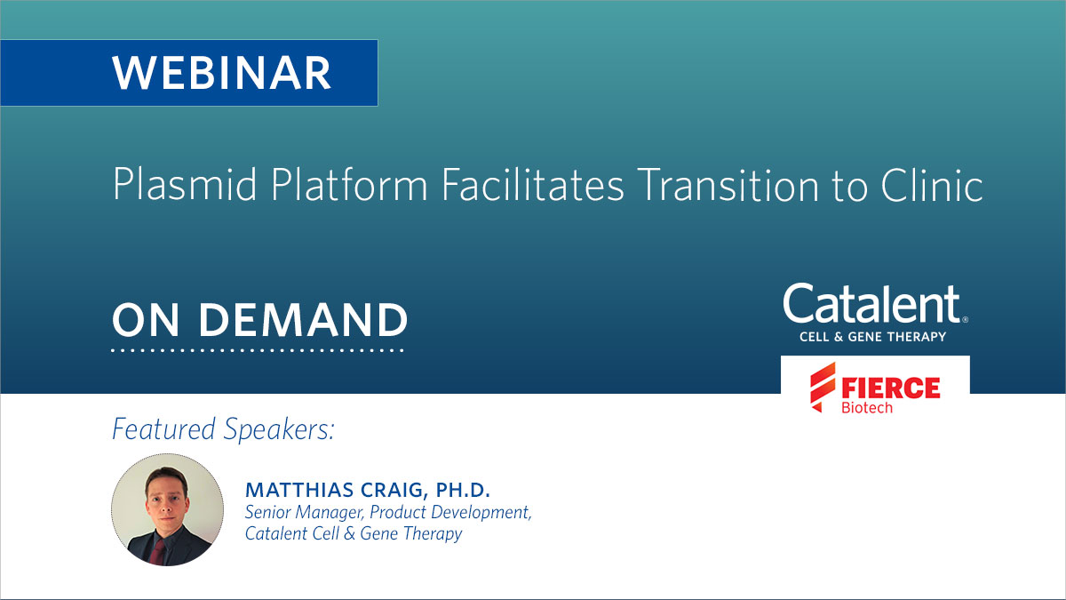 Plasmid Platform Facilitates Transition to Clinic