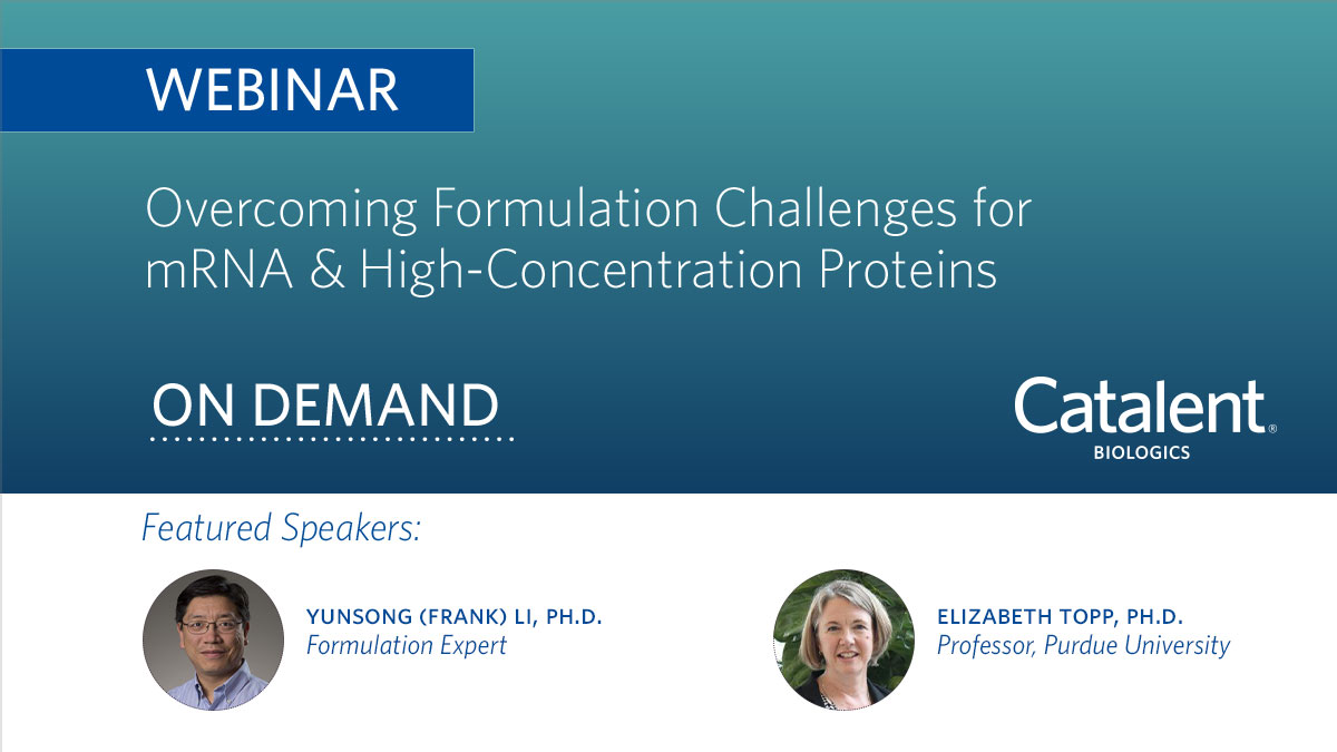 Formulation Challenges for mRNA and High-Concentration Proteins